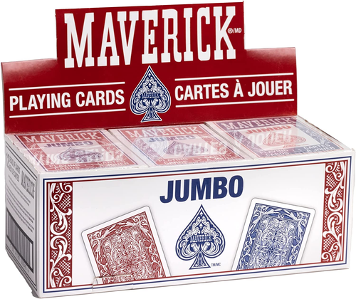 Maverick Jumbo 12 Pack Playing Cards , Blue | eBay