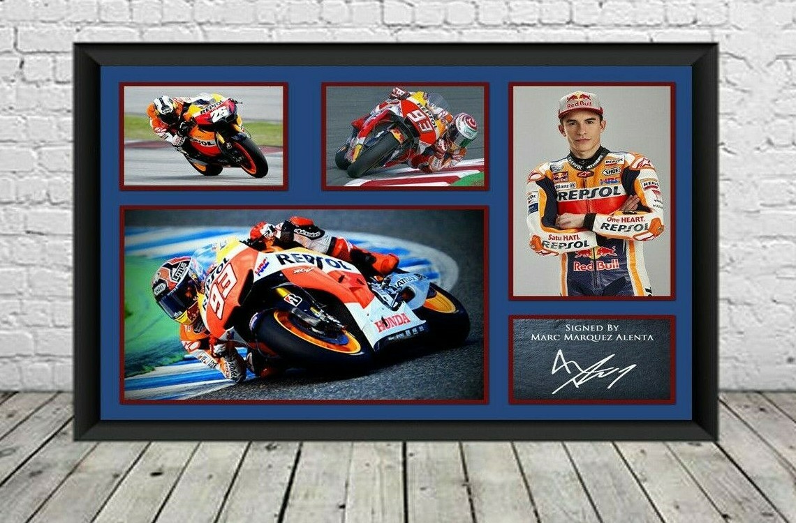 Marc Marquez Signed Photo Poster Print Autographed Moto GP Memorabilia ...