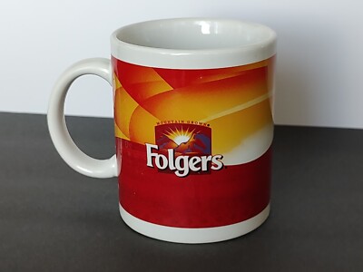 Vintage Folgers Coffee Cup Glass Mug | eBay