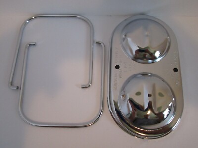 CHROME GM MASTER CYLINDER COVER DUAL BAIL FITS CHEVY BUICK PONTIAC OLDS ...