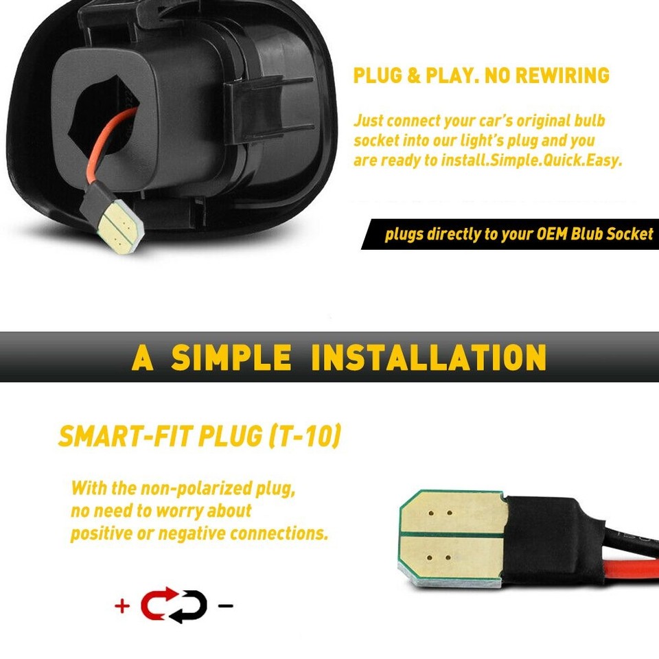 For Chevy S10 GMC Sonoma Blazer Jimmy SMD LED License Plate Light Tag ...