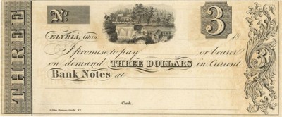 3 Dollars Unissued Note - Obsolete Paper Money - Paper Money - US ...