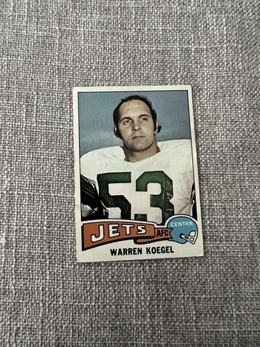 1975 Topps #339 Warren Koegel New York Jets Football Card | eBay