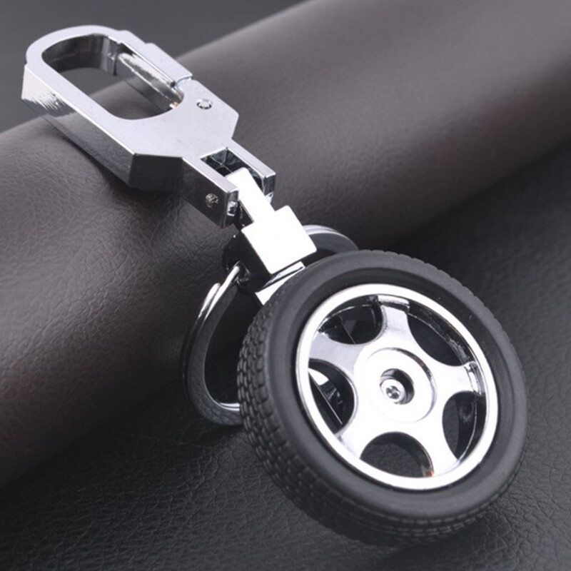 otatable Tire Keychain Keyring Funny Creative Classic Car Wheel Style ...