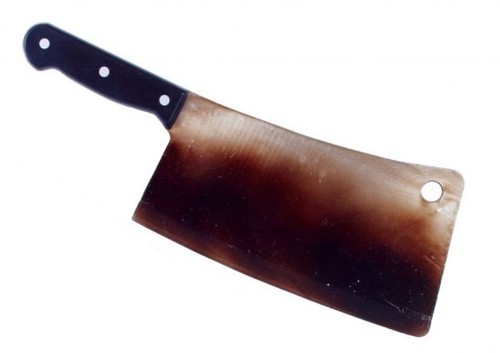 13" Rusty Meat Cleaver Knife Plastic Weapon Halloween Costume Accessory ...