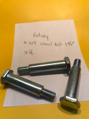 NEW ROTARY WHEEL BOLTS 1 3/4" QTY OF 3 PART# 317 FREE SHIPPING IN US | eBay