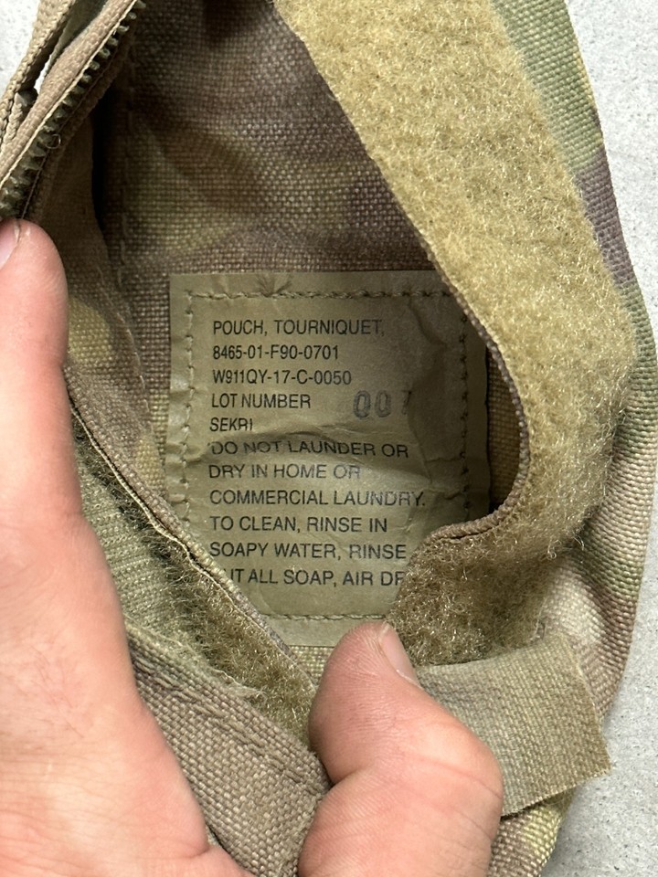 1 - US Army Tourniquet Pouch Carrier Molle II OCP Multicam IFAK Bandage ...