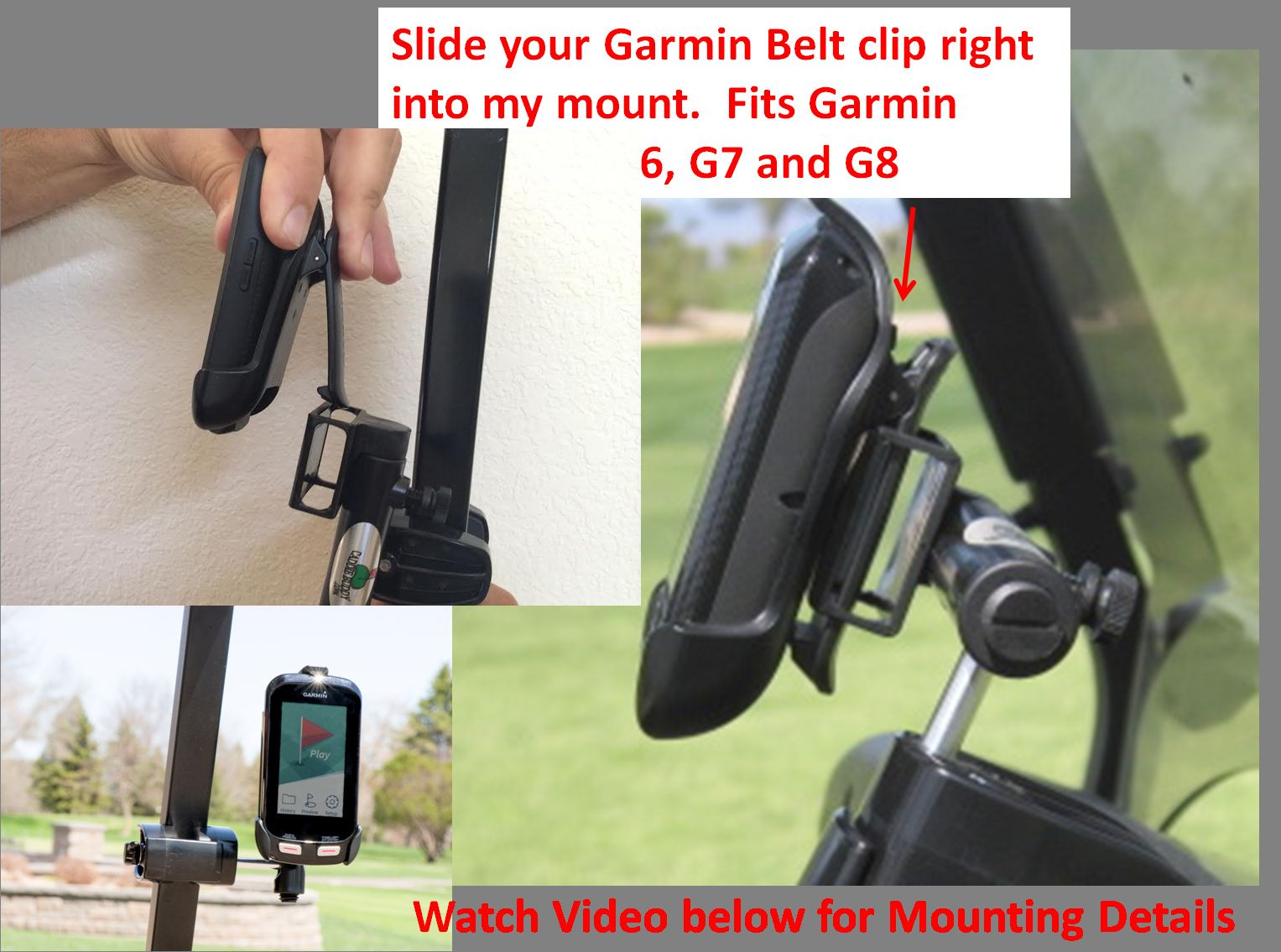 Golf Cart Gps Mount / Holder for Garmin G6 Approach | eBay