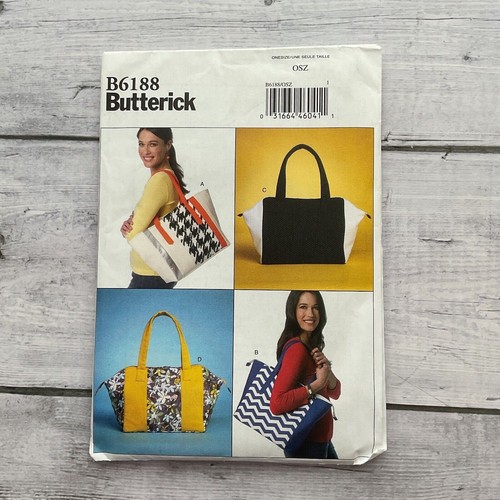 Butterick 6188 Sewing Pattern Purse Tote Shoulder Bag UNCUT | eBay