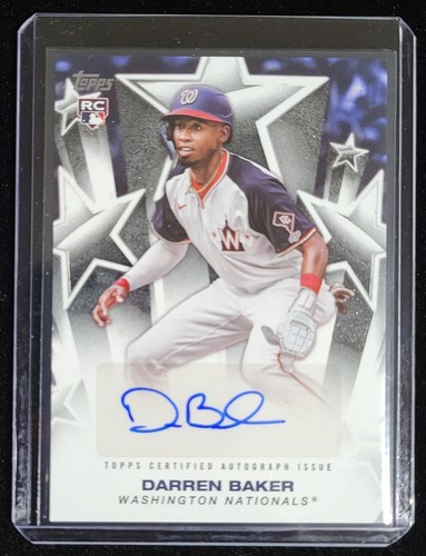 2025 Topps Series 1 Darren Baker Baseball Stars Rookie Auto #BSA-DB ...