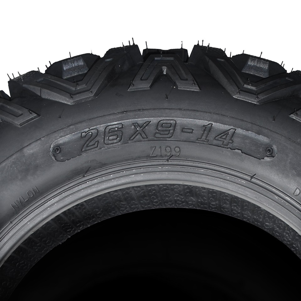4pcs 26x9-14 26x11-14 Front Rear ATV UTV Tires 26x9x14 26x11x14 6 Ply ...