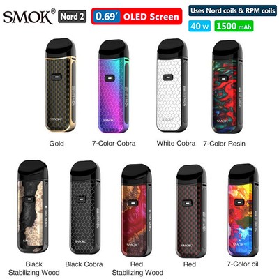 Authentic Smok Nord 2 Vape Kit | 1500mAh 40W Vape Kit | All Colors ...