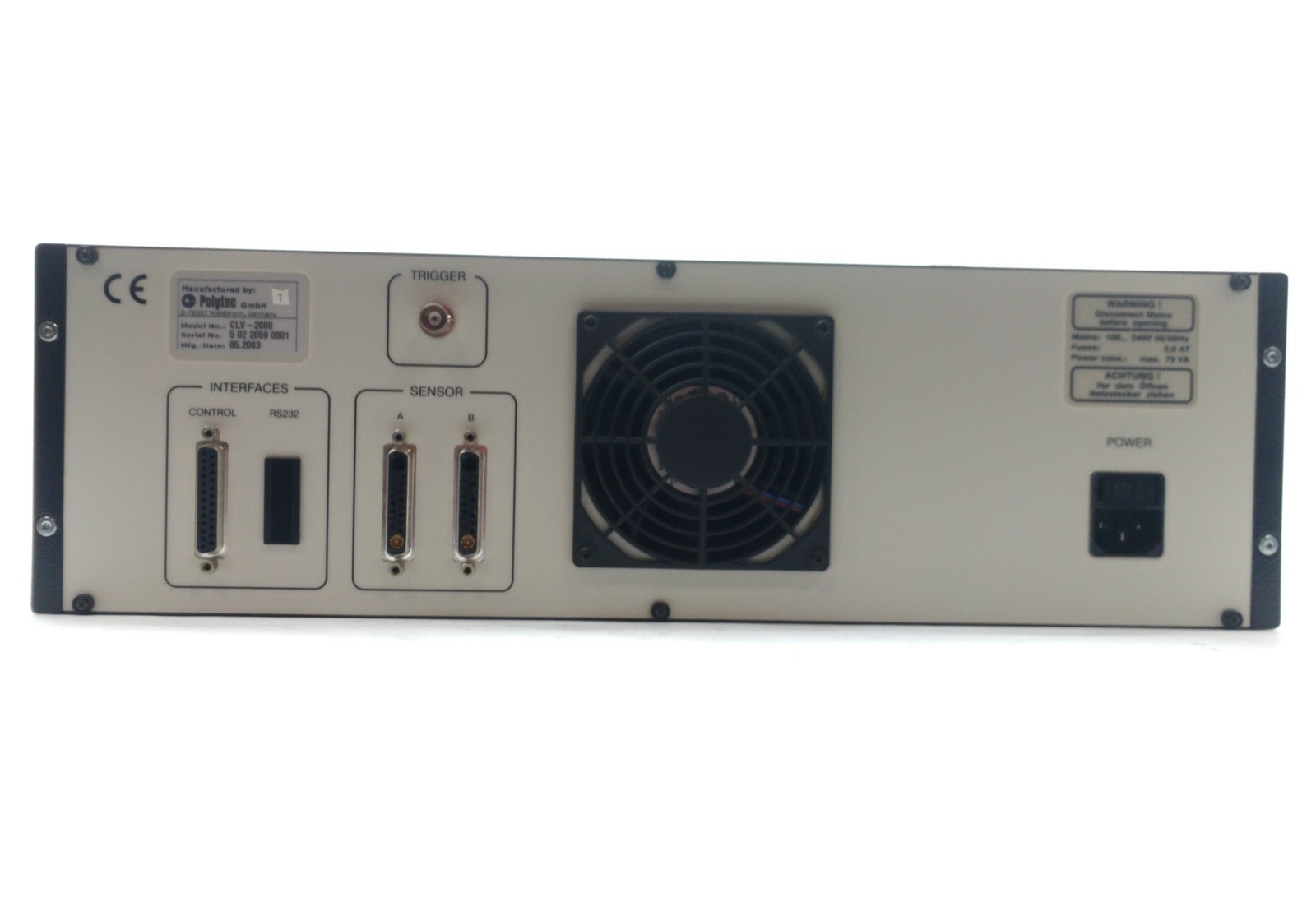 Polytec CLV-2000 Laser Vibrometer Controller CLV-M000 CLV-M200 CLV-M030 ...