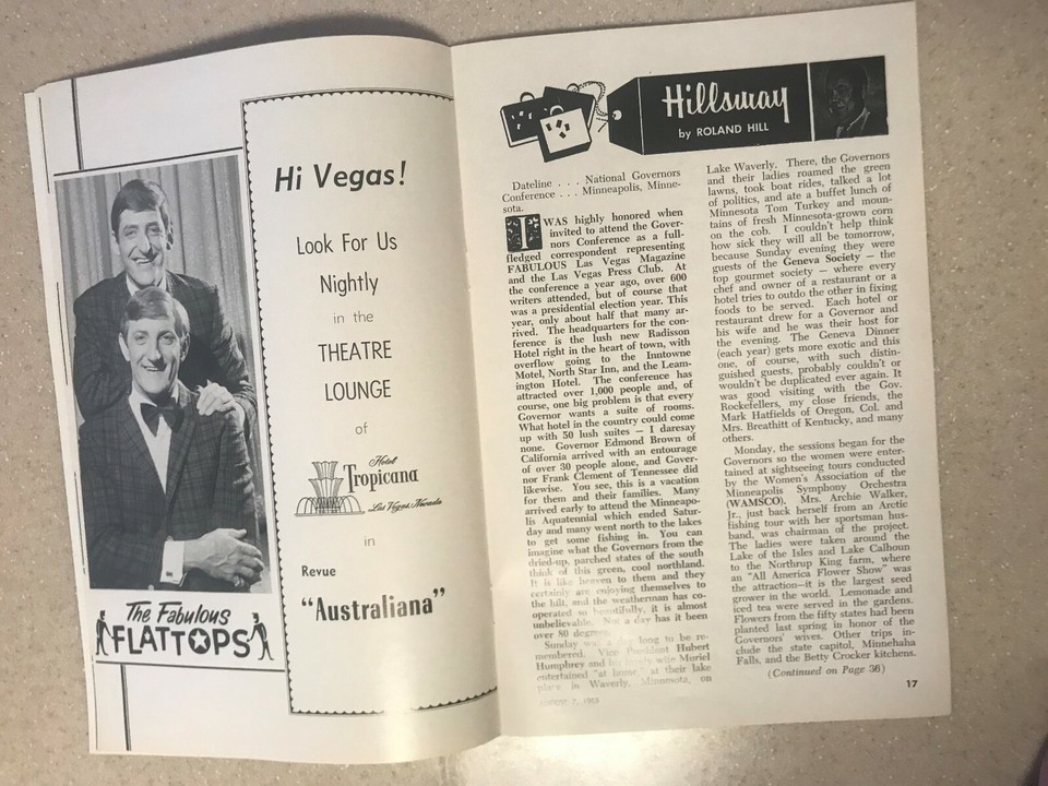 Fabulous Las Vegas Magazine Jane & Joan Ryba The Flattops Miss Loni 8/7 ...