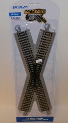 Bachmann HO E-Z Track Grey Nickel Silver 30° Crossing #44540 NIP | eBay