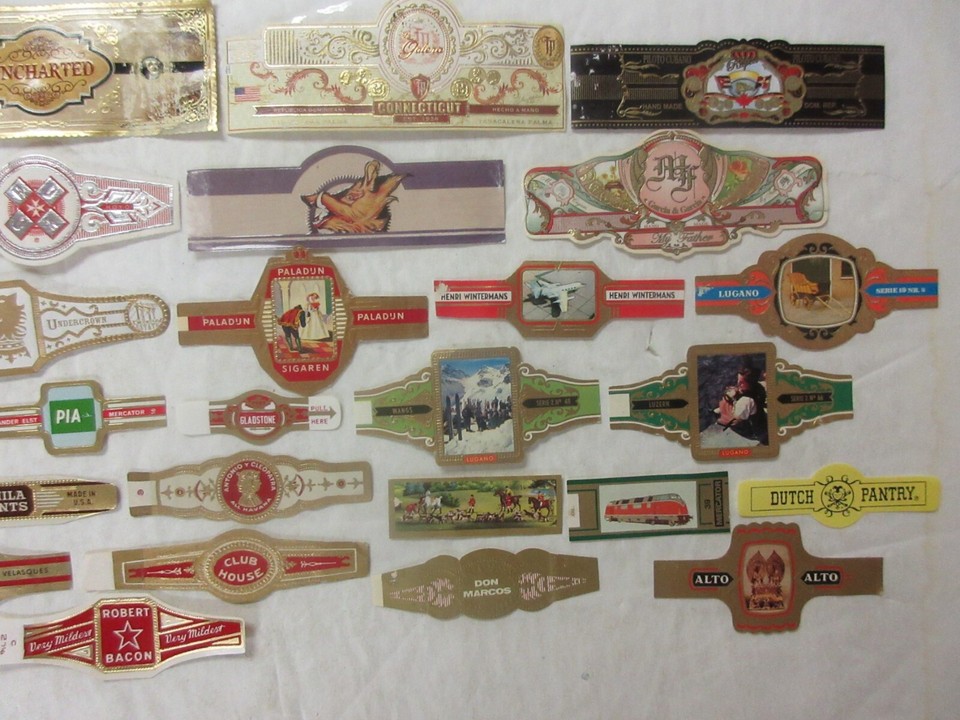 30 CIGAR BANDS LABELS = ALL DIFFERENT = REAL NICE | eBay