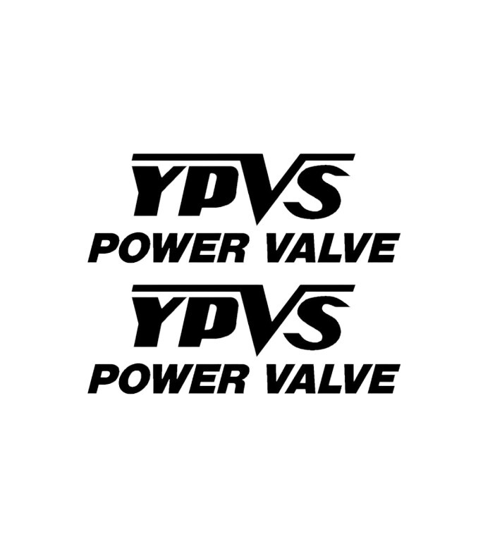 2 X YPVS Power Valve Replica Vinyl decal stickers RZ RD TZR 125 250 350 ...