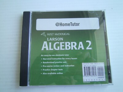 Holt McDougal Larson Algebra 2: @Home Tutor CD-ROM 9780547369969 | eBay