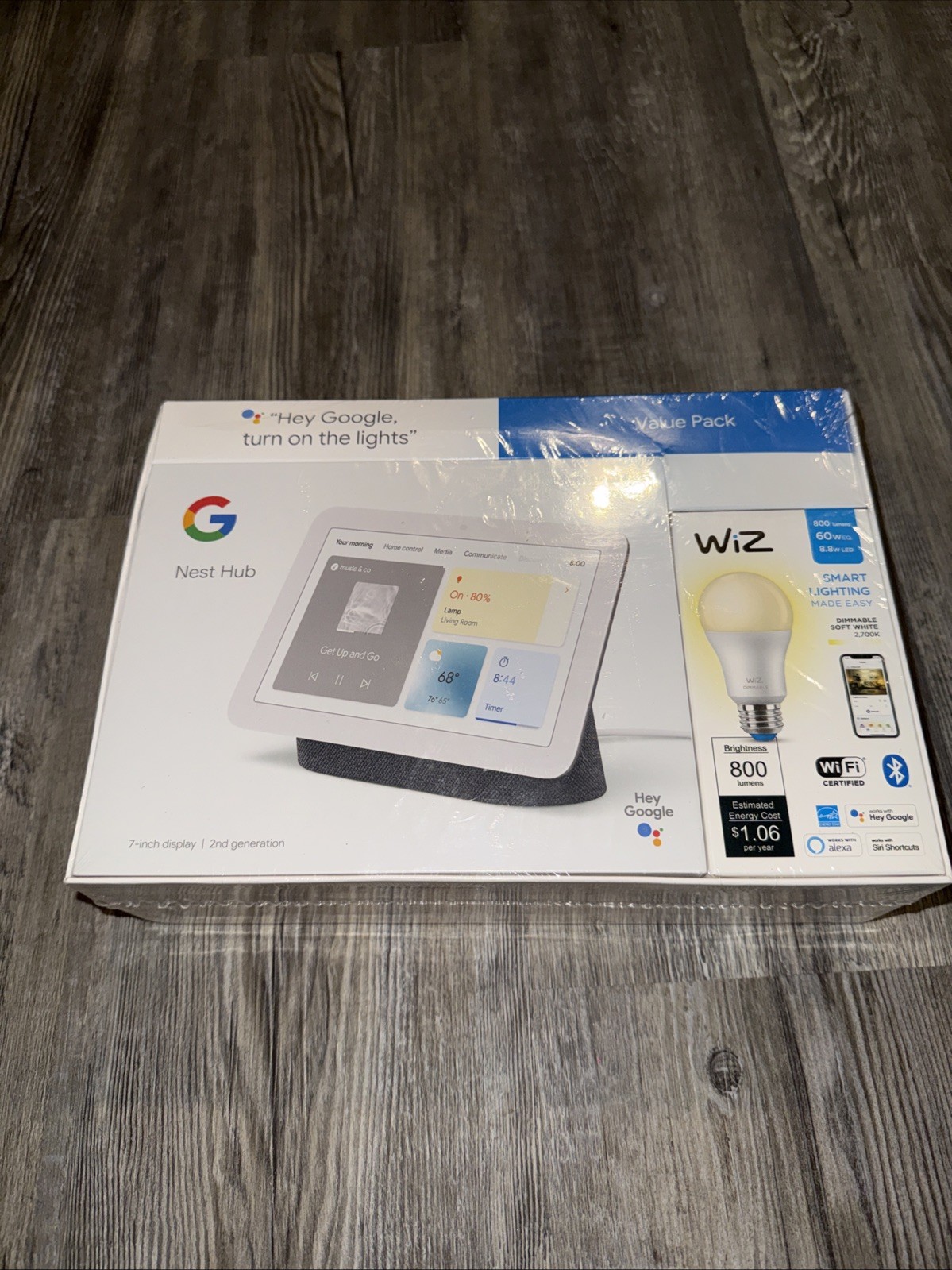 Google Nest Hub (Gen 2) Smart Home Display Wiz Smart Wi-Fi Connected ...