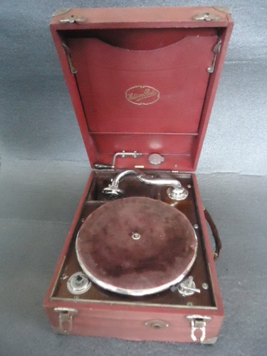 Antique Edison Bell Wind-Up Portable Gramophone. | eBay UK