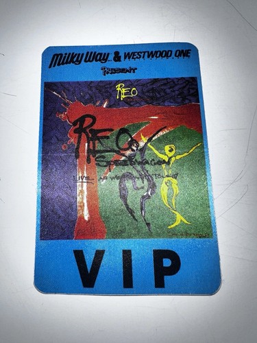 1987 REO Speedwagon Life As We Know It Tour Backstage Pass Cloth Unused ...