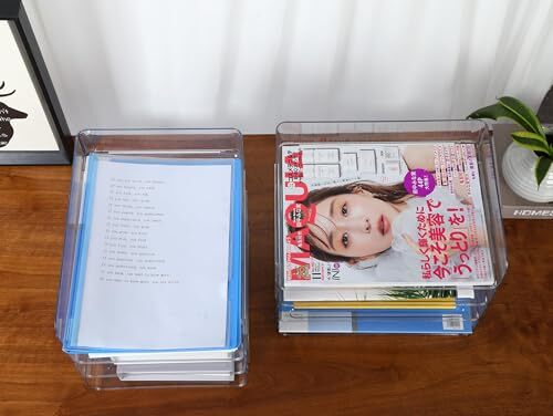 4 Tier Stackable A4 paper Trays Office Desk File holder Tidy File ...