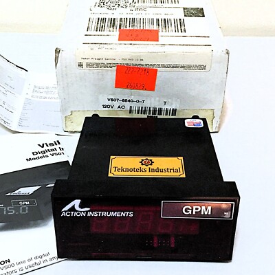 ACTION INSTRUMENTS V507-8540 DIGITAL PANEL GPM METER | eBay