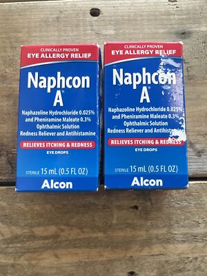 Alcon Naphcon A Eye Drops Itching & Redness Reliever Antihistamine 0 ...