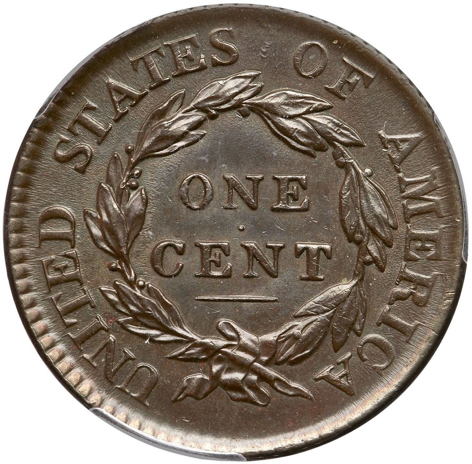 1817 N-10d R-1 PCGS MS 62 BN Matron or Coronet Head Large Cent Coin 1c ...