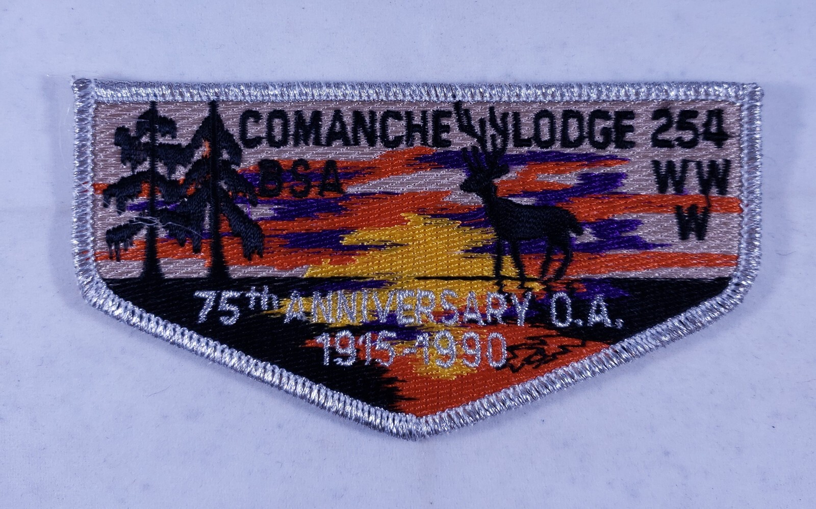 Boy Scout OA 254 Comanche Lodge 1990 75th Anniversary Flap S15 | eBay