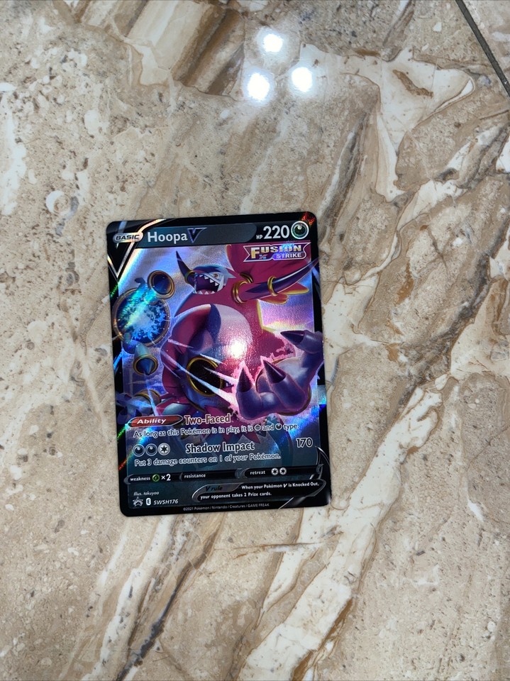 Pokémon TCG Hoopa V SWSH Black Star Promo SWSH176 Holo Promo | eBay