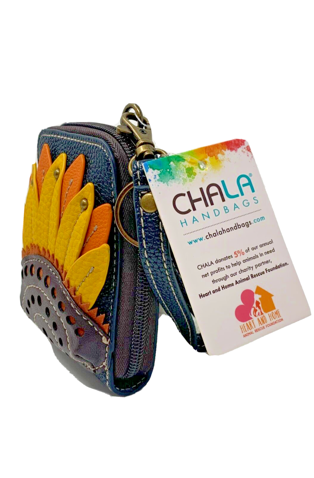 CHALA SUNFLOWER PURSE, WALLET, CREDIT CARD HOLDER, WRISTLET | eBay