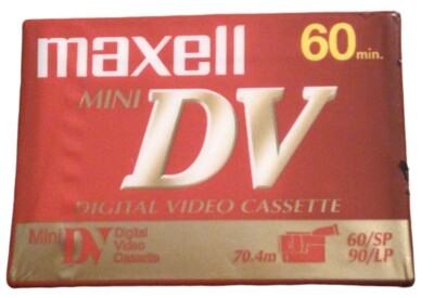 MAXELL Mini DV 60 Min Digital Video Cassette Tape DVM60SE New NOS ...