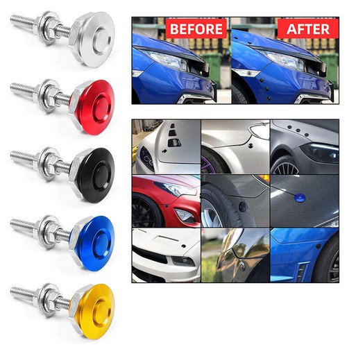 Quick Release Latch Lock Clip Push Button Bonnet Car Hood Pins Lock ...