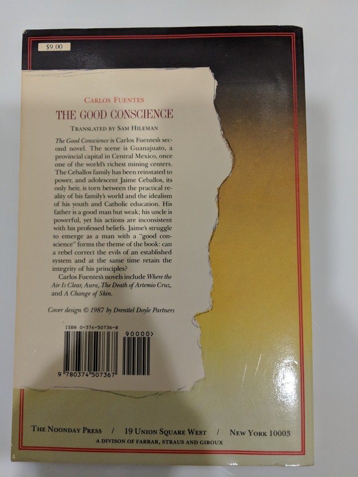The Good Conscience by Carlos Fuentes Book | eBay