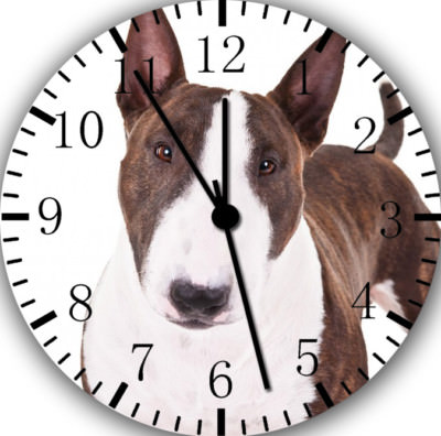 Bull Terrier Dog Frameless Borderless Wall Clock Nice For Gifts or ...