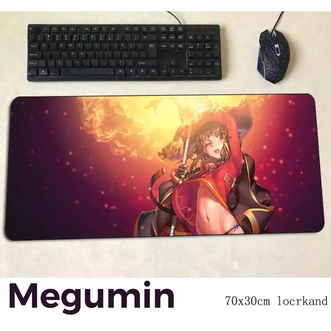Anime Megumin Large Gaming Keyboard Computer Mouse Pad Gamer Desk ...