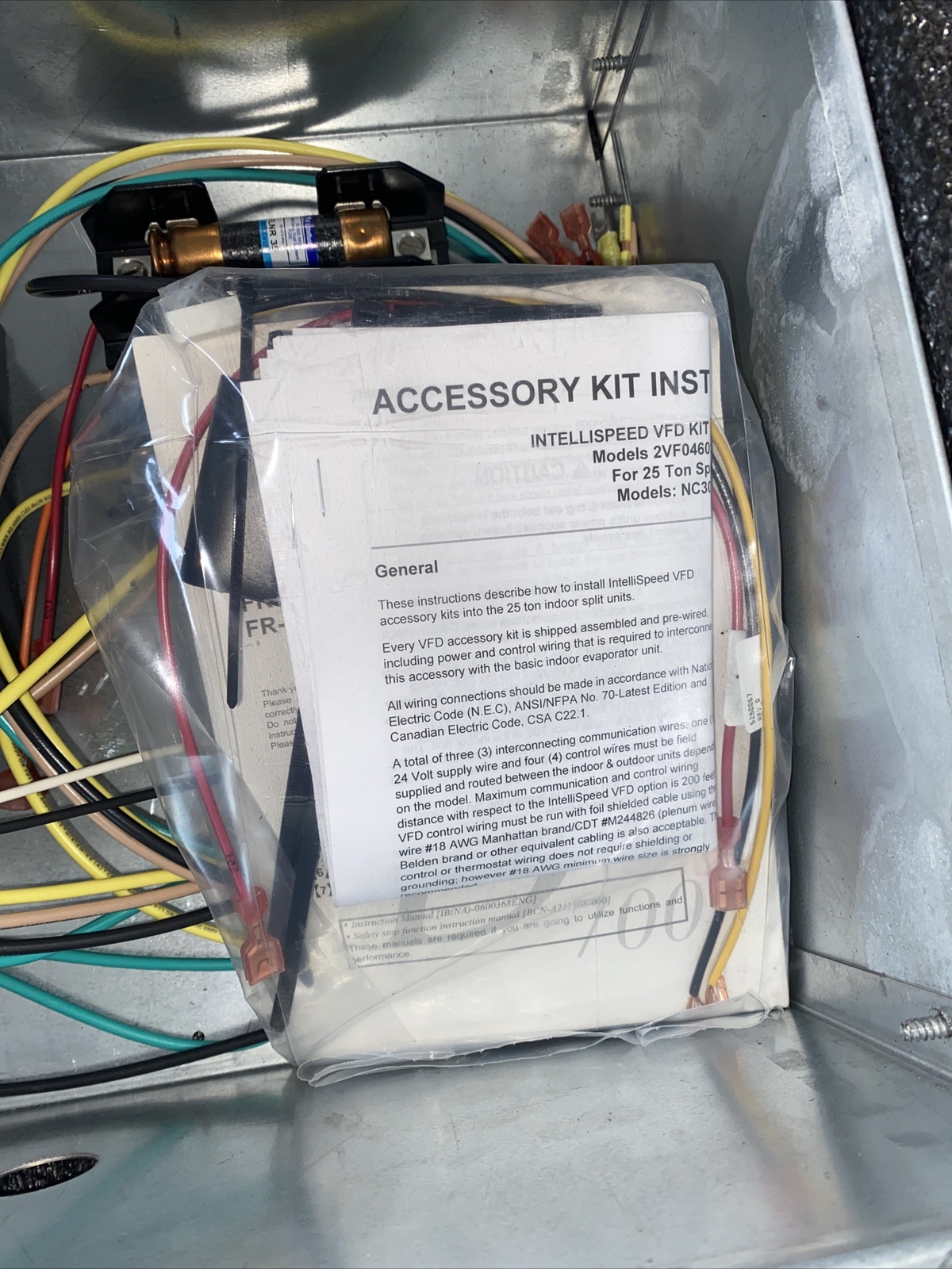 MITSUBISHI ELECTRIC D700 2VF04601123 NC300 VFD KIT 208-240/50-60/3 ...