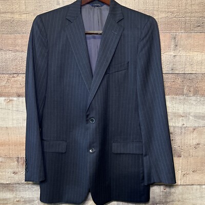 Brooks Brothers Fitzgerald Estrato Trabaldo Charcoal Pinstripe Wool ...