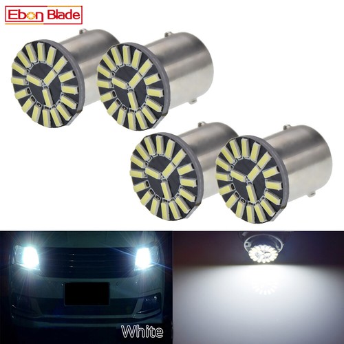 4Pcs 1156 BA15S Car Lights LED Brake Turn Bulb P21W Tail Reverse Lamp ...