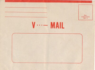 WWII World War Two Unused V-Mail Envelope Packet Form Army Air Mail | eBay