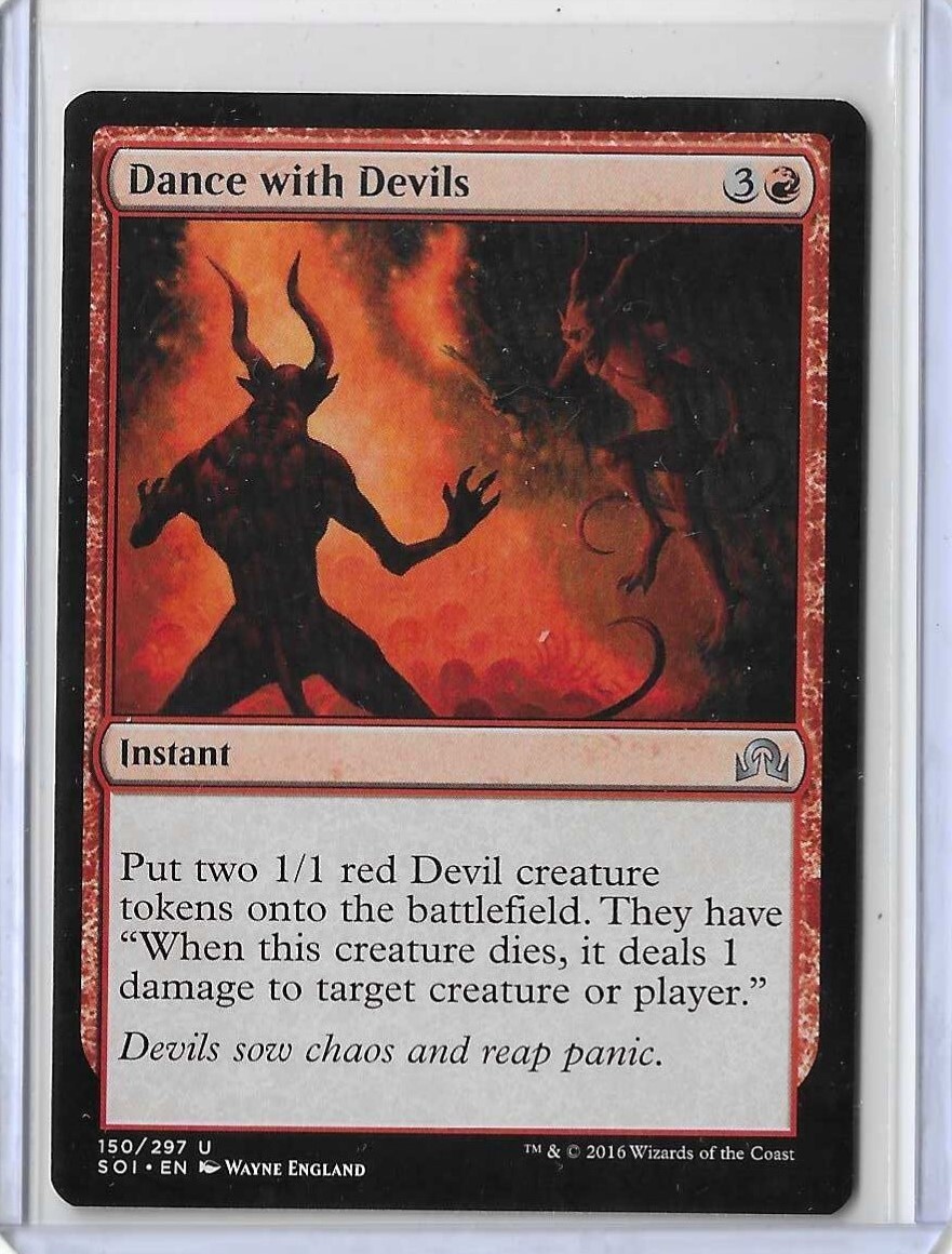 MTG Dance with Devils Shadows over Innistrad (SOI) Uncommon #150/297 ...