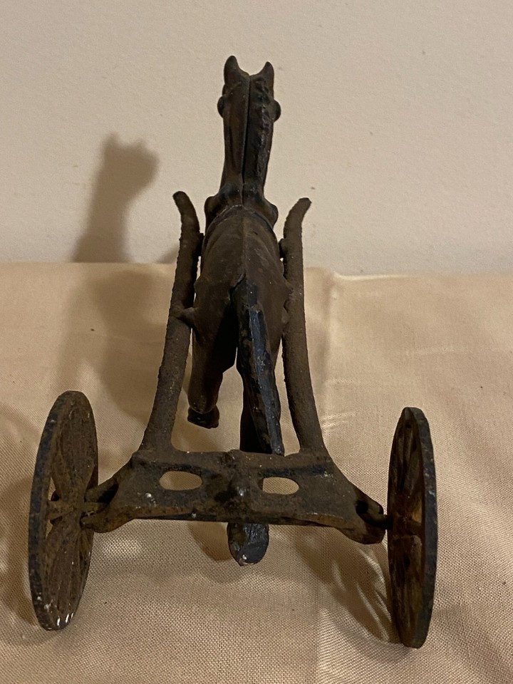 Antique Cast Iron Horse and Hitch Nice Arcade Kenton Hubley ak-97 | eBay