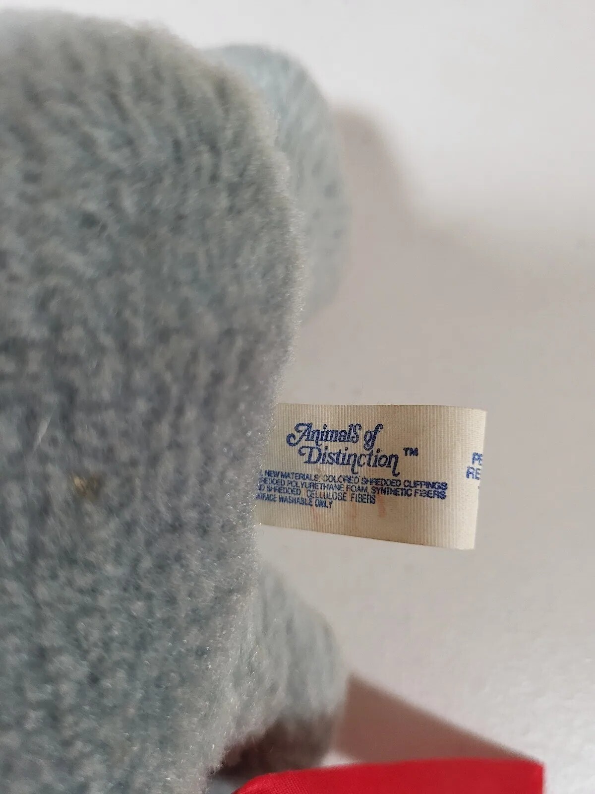 Vintage Knickerbocker Animals of Distinction Gray Teddy Bear Stuffed ...