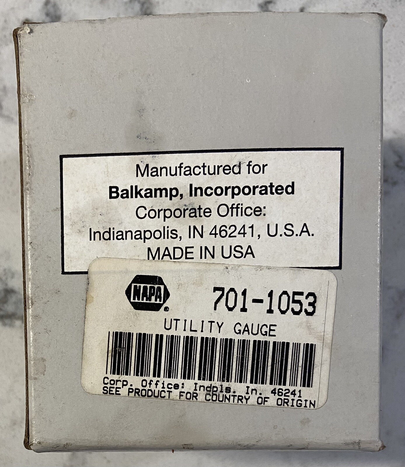 NAPA Instruments Balkamp 701-1053 Amp Gauge Old Stock for sale online ...