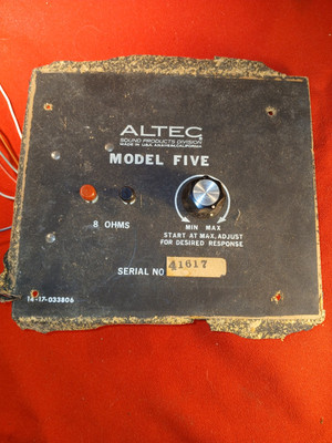 Altec Model 5 Crossover UNTESTED | eBay
