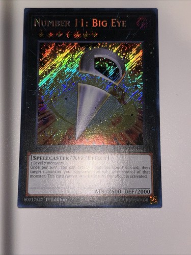 Number 11: Big Eye (Secret Rare) RA04-EN062 Quarter Century Stampede ...