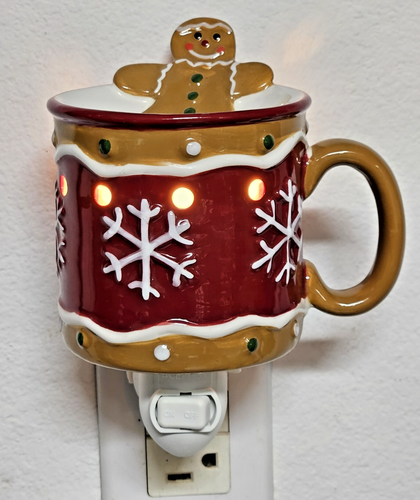 Scentsy Gingerbread Man Plug In Wax Warmer Night Light Christmas ...