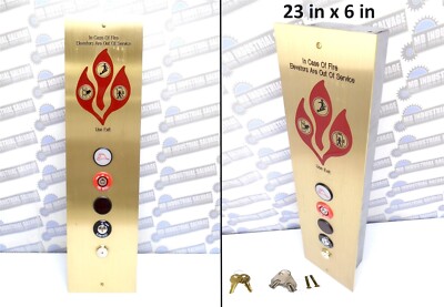 OTIS - NPW1117A-HAS001-01 - FIRE FIGHTER HALL PANEL - 115VAC - 120/24 ...