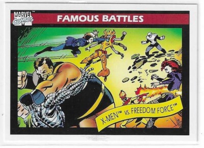 1990 Impel Marvel Universe #118 X-Men Vs. Freedom Force | eBay
